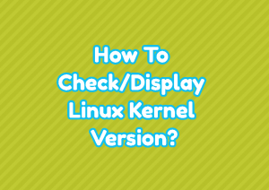 How To Check/Display Linux Kernel Version? – LinuxTect