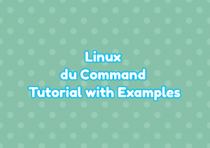 Linux du Command Tutorial with Examples – LinuxTect
