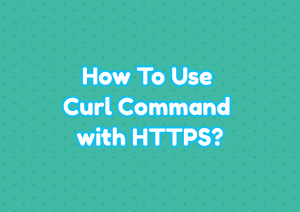 How To Use Curl Command with HTTPS? – LinuxTect