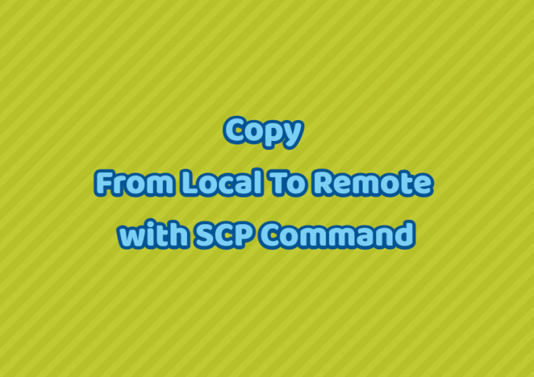 Copy From Local To Remote With Scp Command Linuxtect