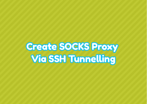 Create SOCKS Proxy Via SSH Tunnelling – LinuxTect