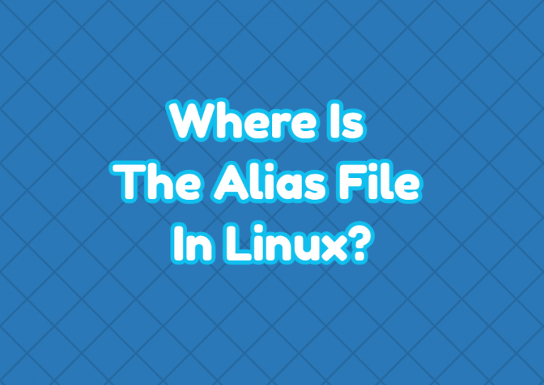 Where Is The Alias File In Linux For Persistency Linuxtect